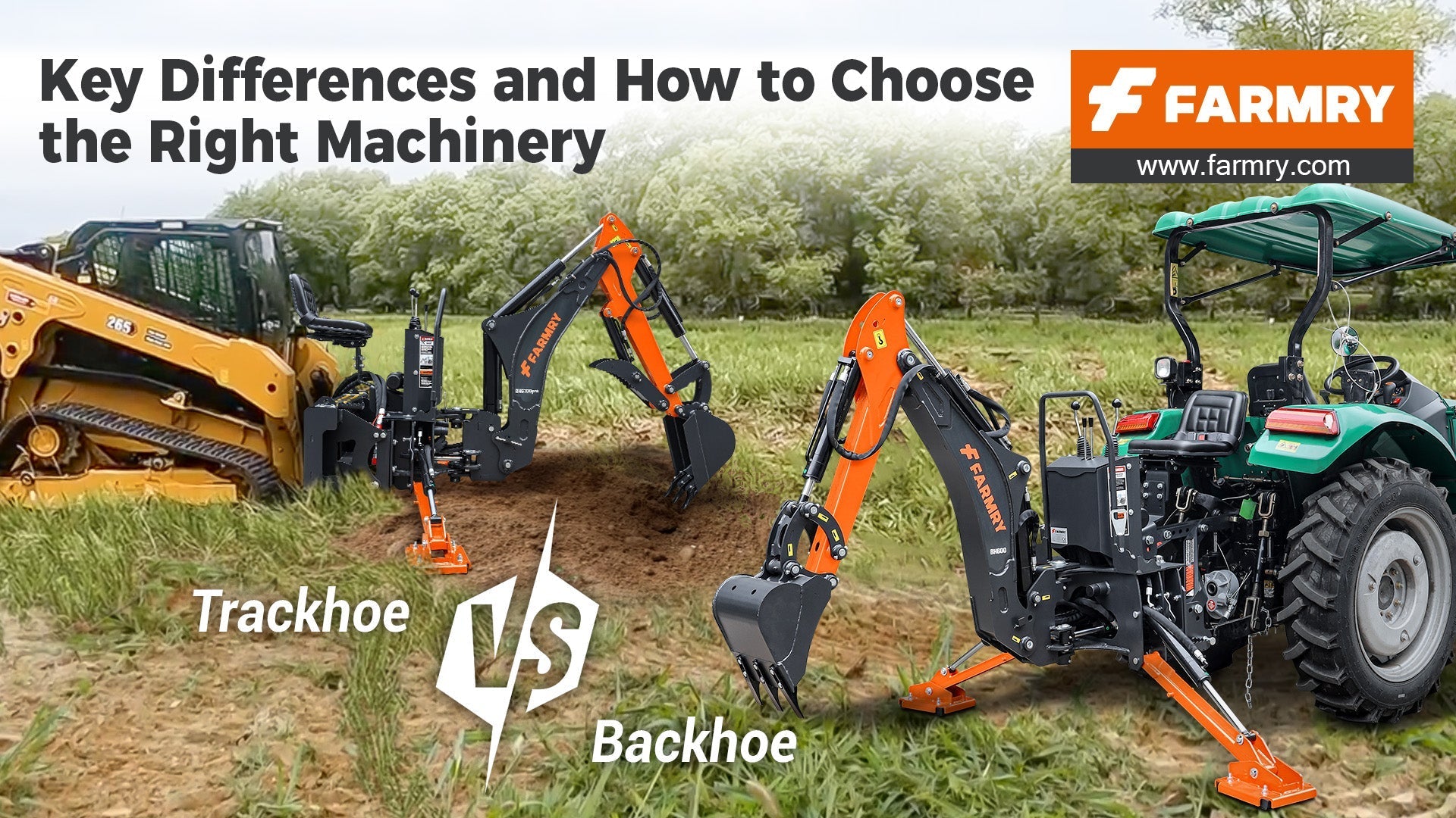 Trackhoe vs Backhoe: Key Differences for Your Job | Farmry
