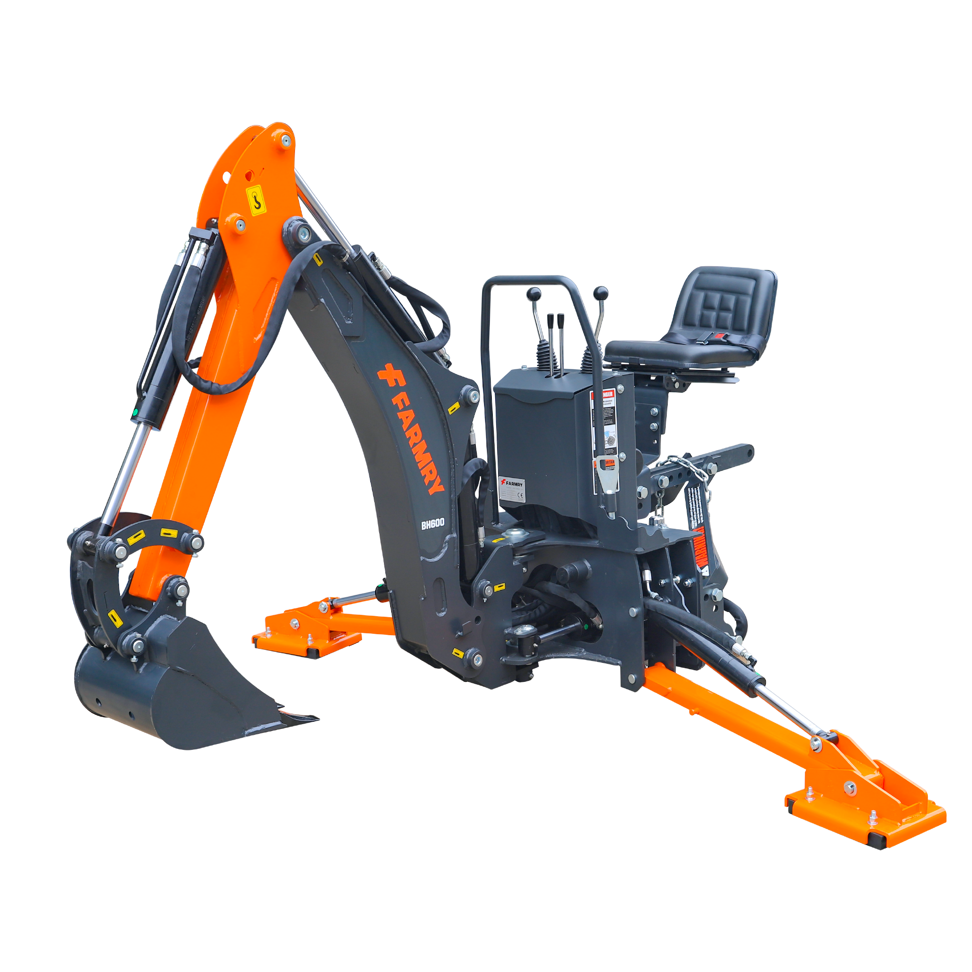 Farmry BH600 3-Point Tractor Backhoe | 6ft Dig Depth & PTO Power